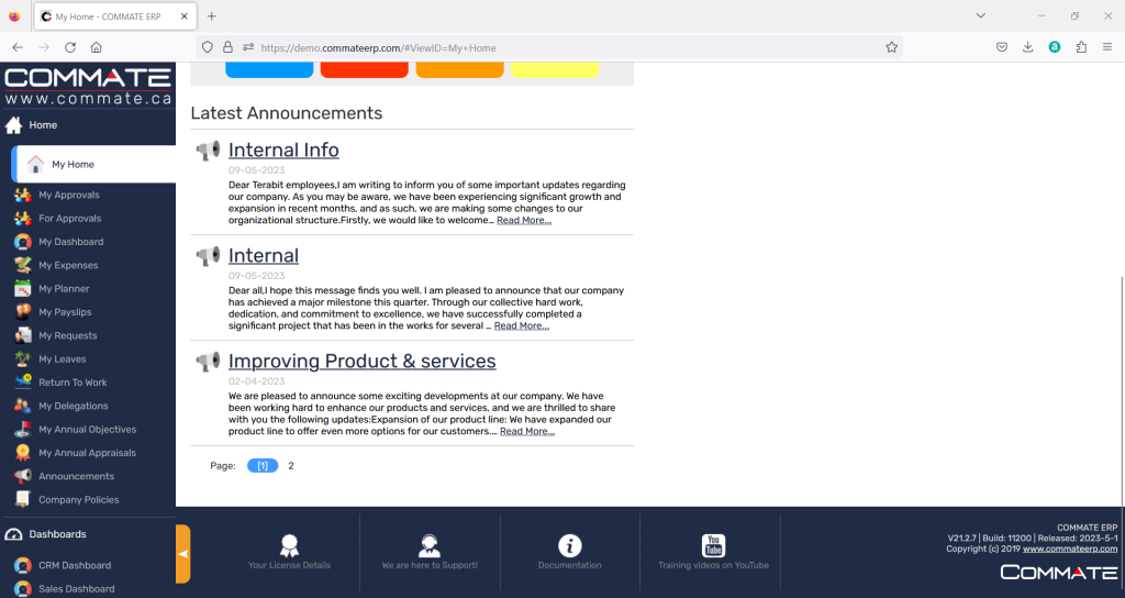 Employee Self Service – Commate